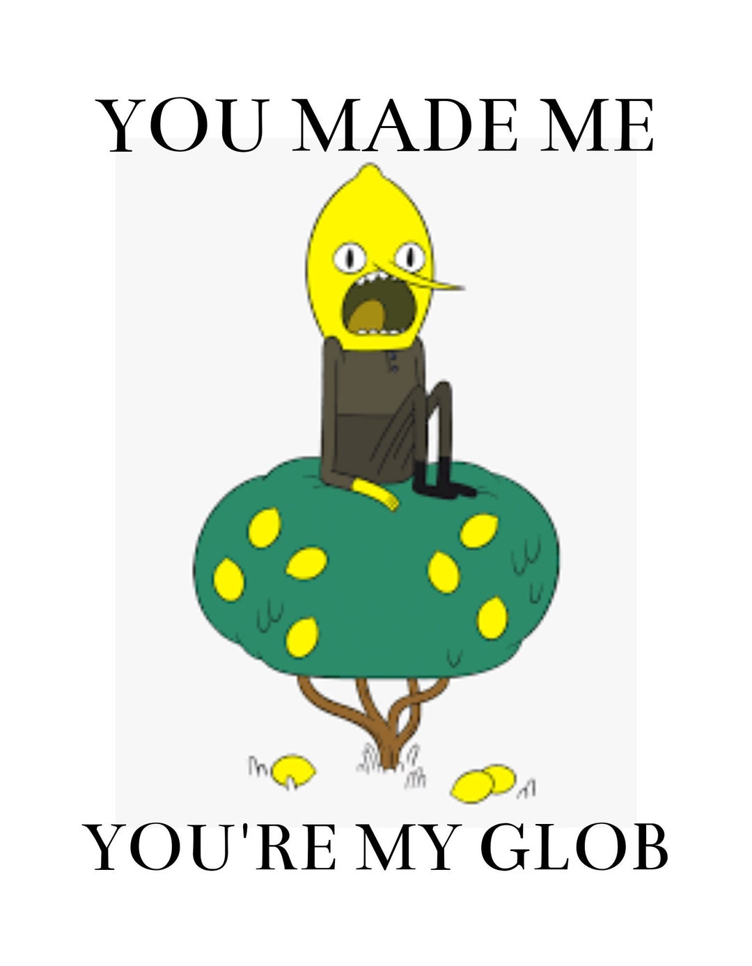 Lemongrab Adventure Time Digital Print by Beyond the Grotto - Etsy