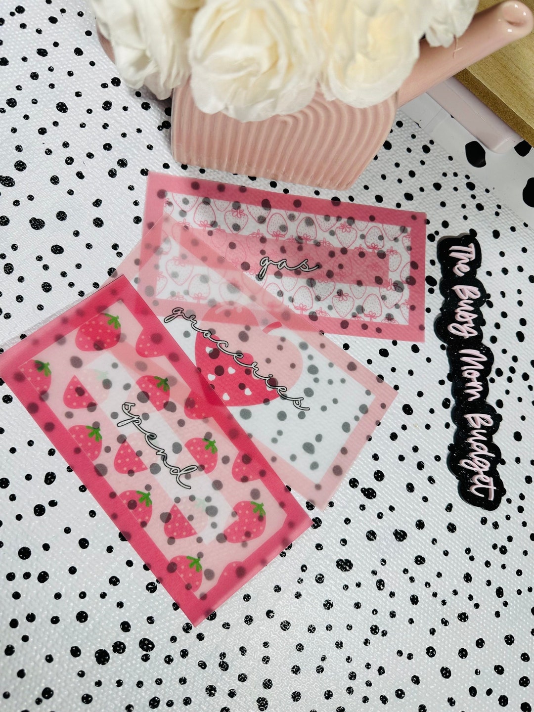 Strawberry Theme Cash Envelopes - Etsy