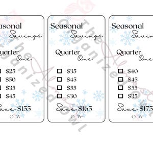 Seasonal Savings Challenge| Save 2,025 |quarterly Savings | Save ...