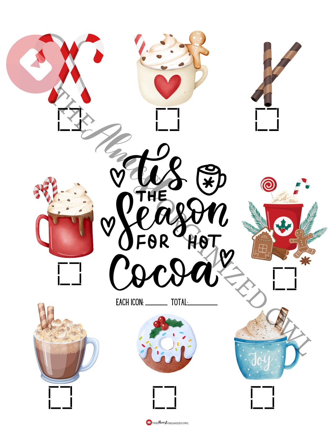 Hot Cocoa Mini Savings Challenge | You Choose Your Savings | Printable ...