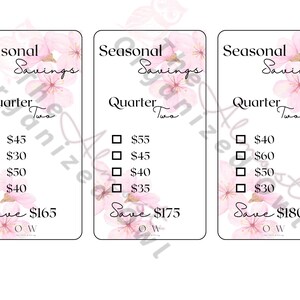 Seasonal Savings Challenge| Save 2,025 |quarterly Savings | Save ...