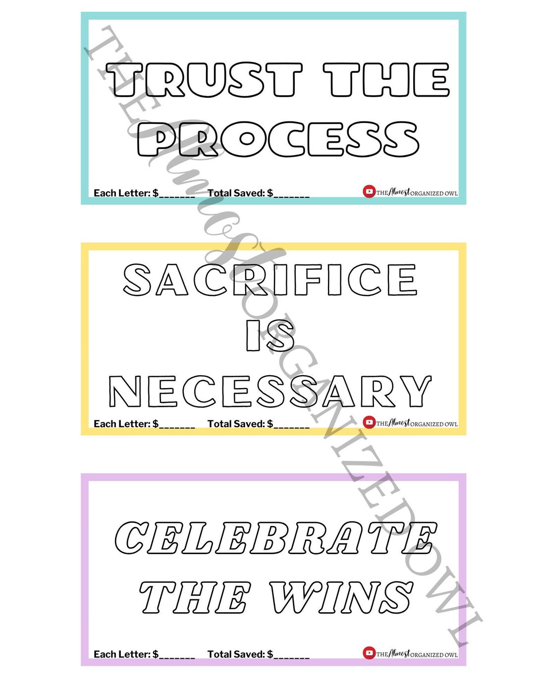 Inspirational Quotes Mini Savings Challenge | Low Income | Double and ...