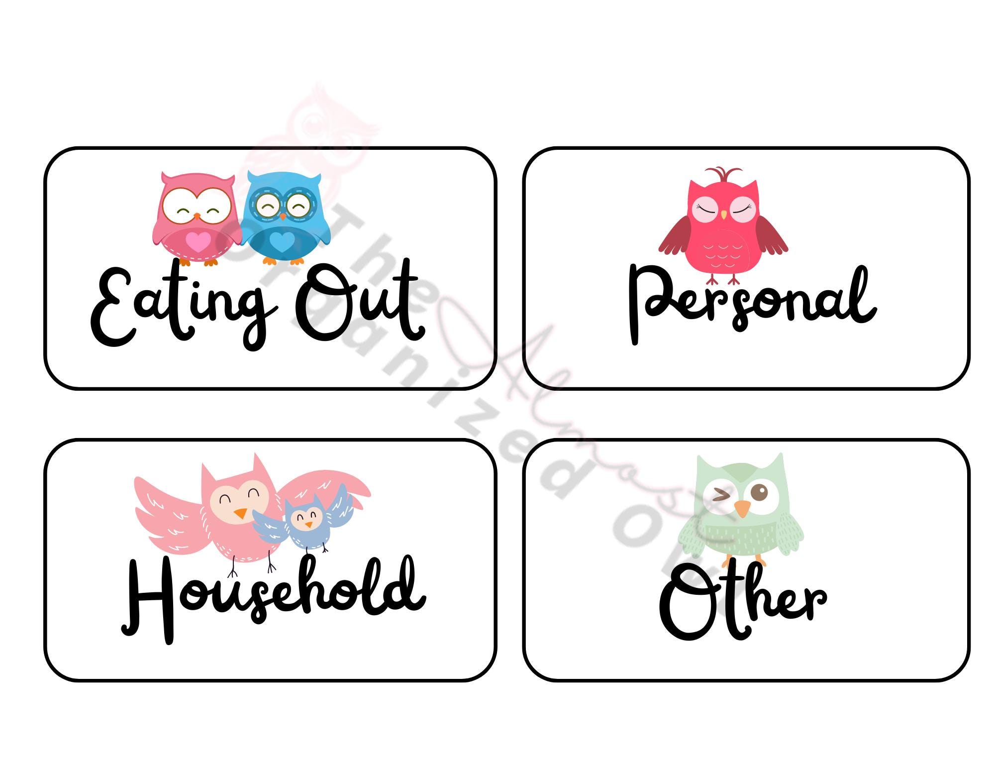 A7 Cash Envelope Inserts for Cash Wallets PDF | Printable Digital ...