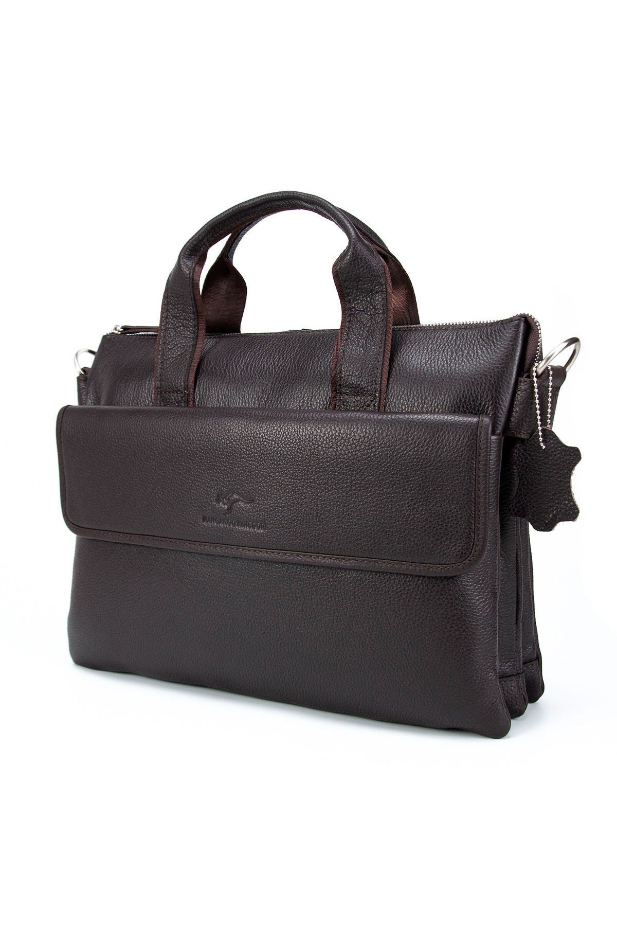 Laptop Briefcase With Handle for Mens Women Black Genuine Cow Leather ...