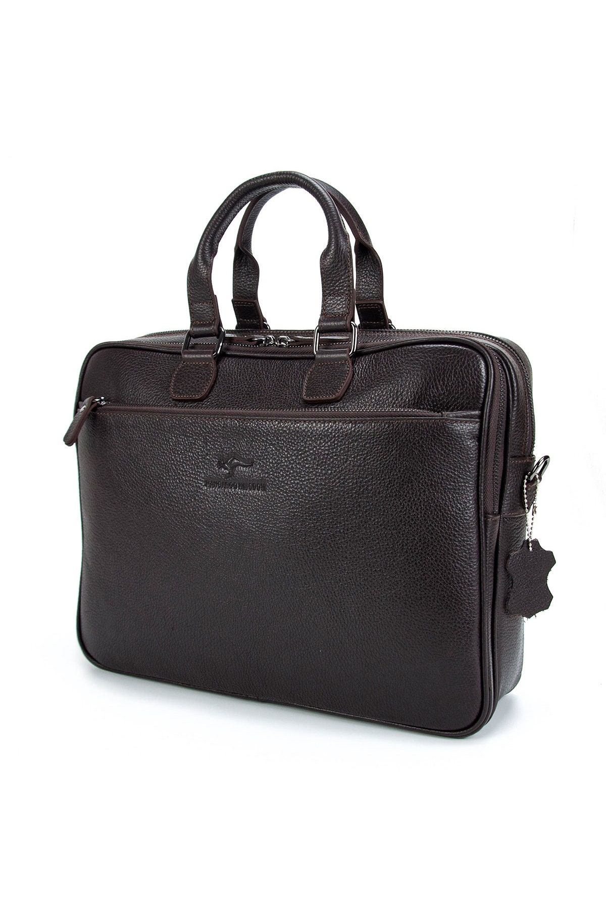 Brown Leather Briefcase: Cow Leather Laptop Shoulder Bag - Etsy