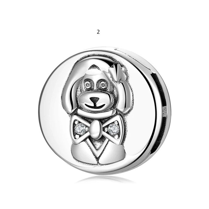 PR Charms 925 Sterling Silver | Reflection Clips Heart I Love to Travel ...