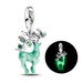 Glow-in-the-dark Deer Charm: 925 Sterling Silver Pandora Compatible - Etsy