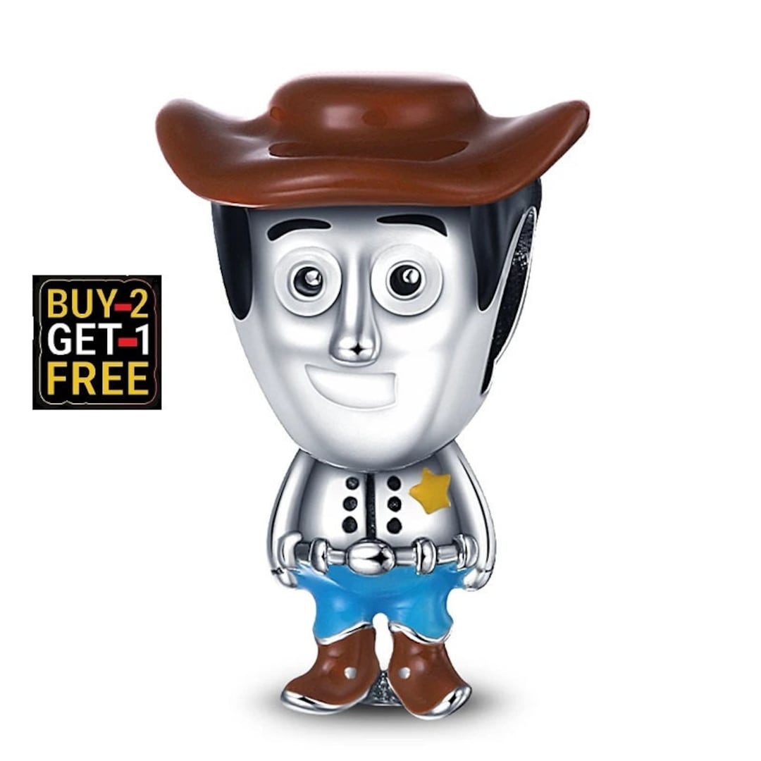 PR Charms 925 Sterling Silver Toy Story Woody Charm Pendant Dangle ...