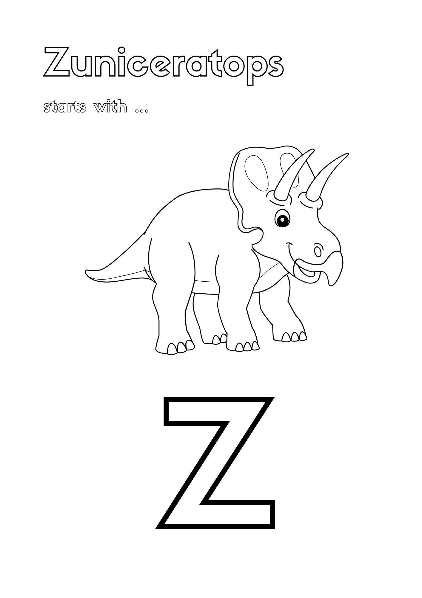 Dinosaur Alphabet Coloring Pages | ABC Coloring | Dino Alphabet | Dino ...