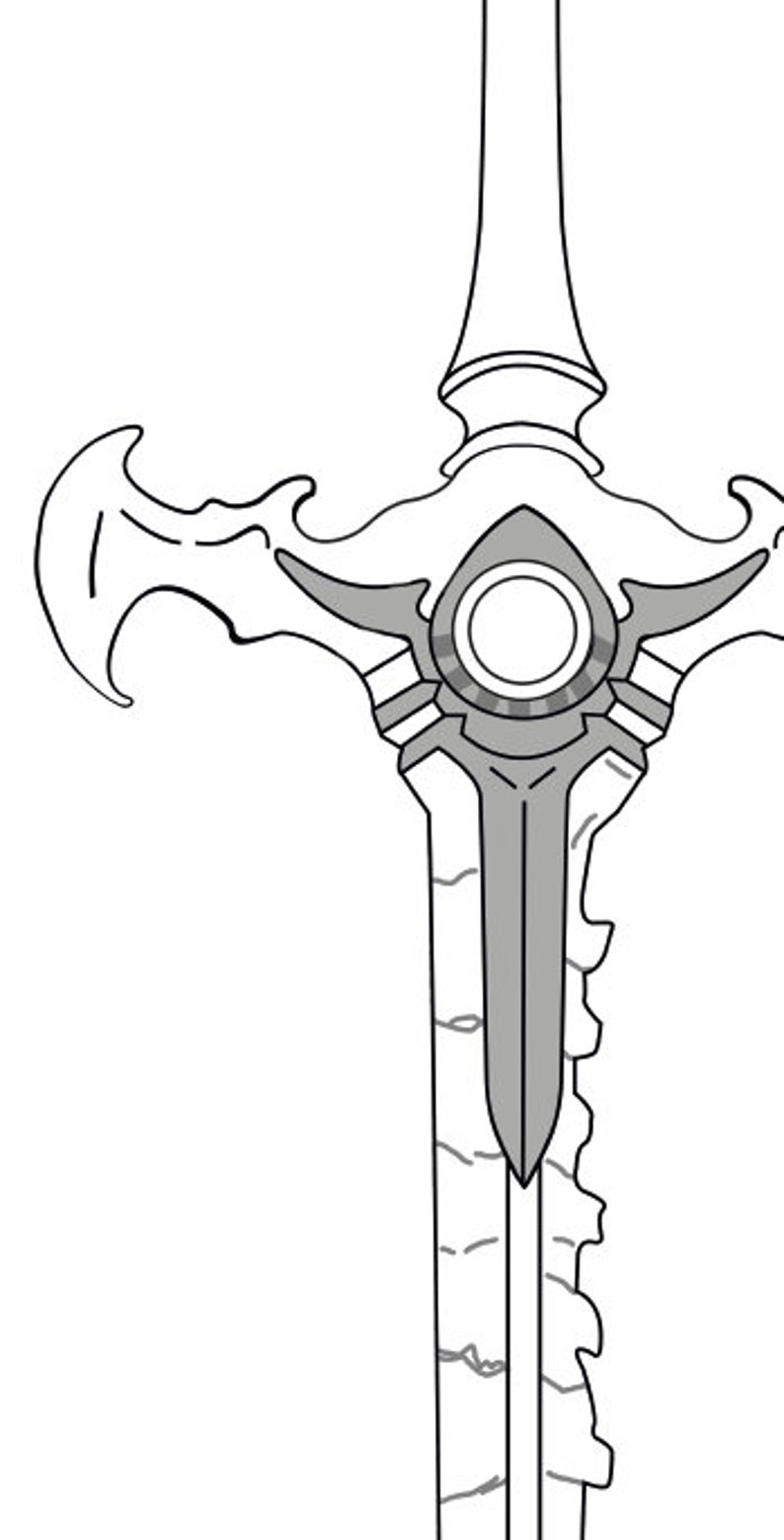 Byleth Sword of the Creator Pattern Blueprint - Etsy