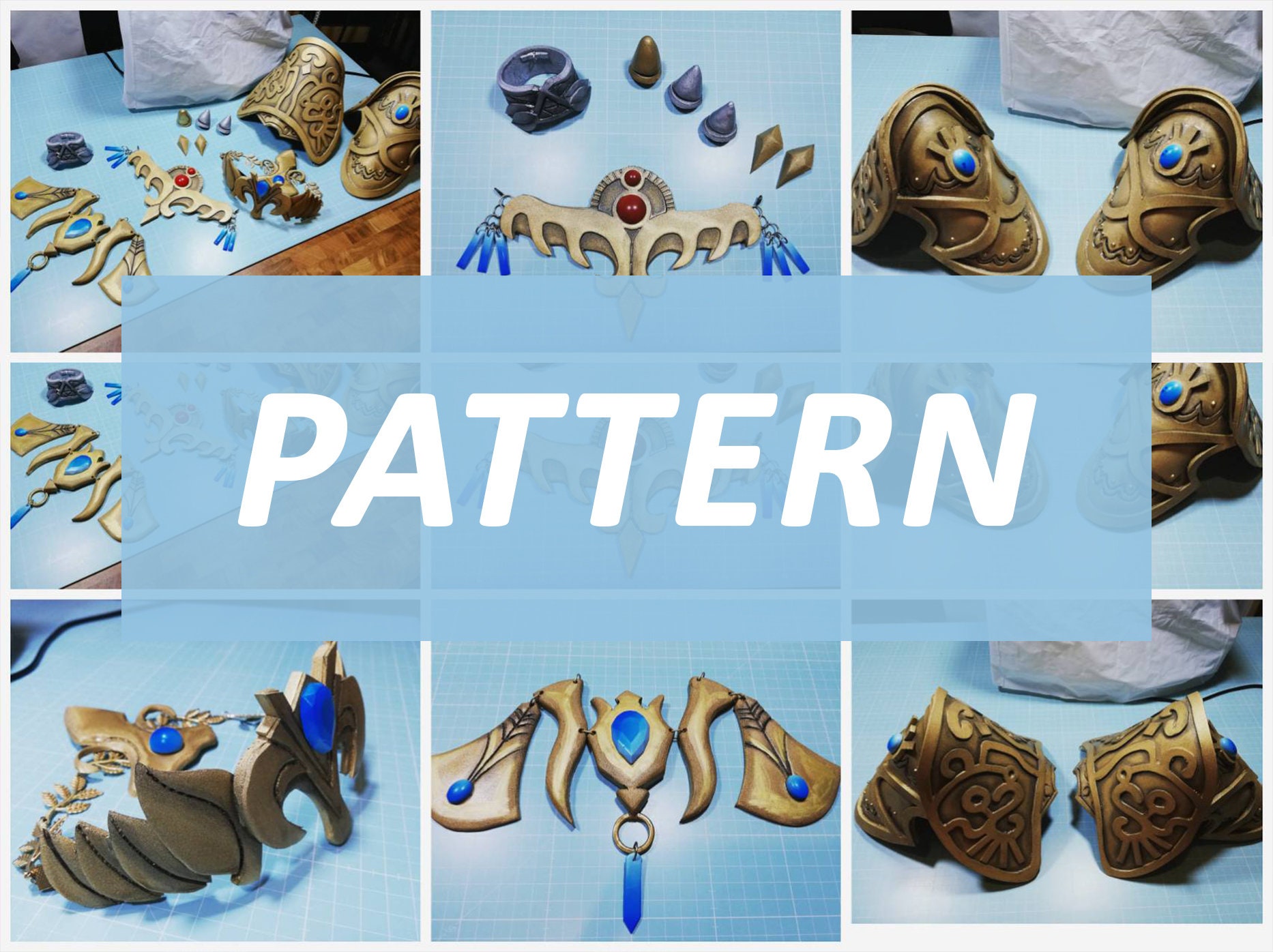 Twilight Princess Armor Pattern Blueprint - Etsy