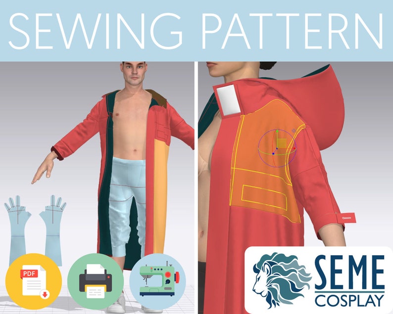 Vash Anime Costumes Sewing Pattern - Etsy