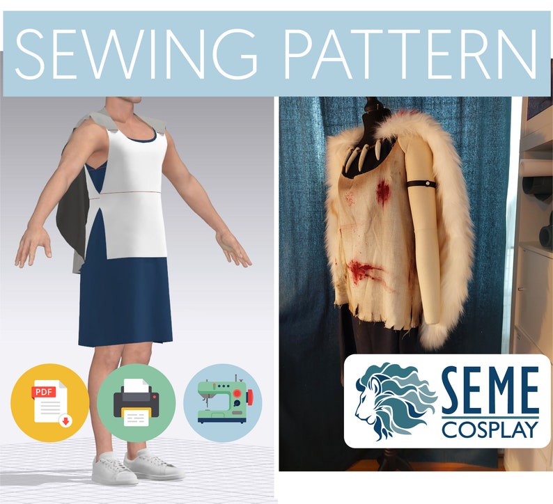 San Wolf Girl Sewing Patterns - Etsy