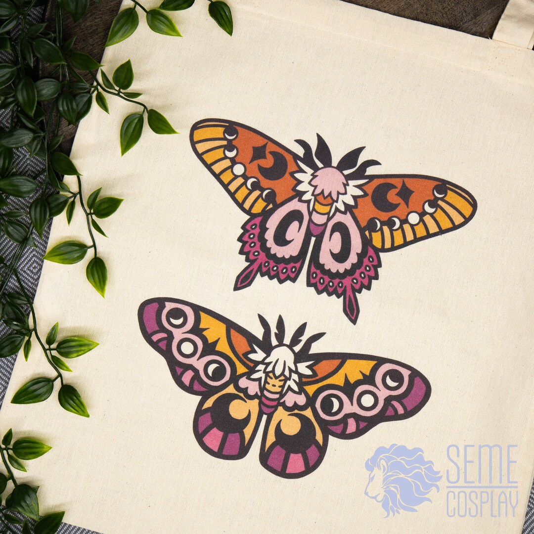 Pride Moth Totebag Lesbian Pride Flag Moths Cotton Bag - Etsy