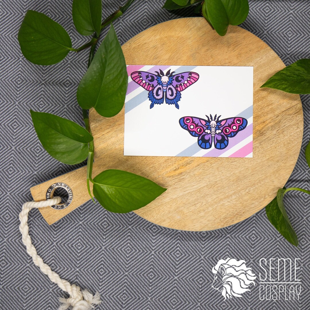 Pride Moth Postcard Pride Flag - Etsy