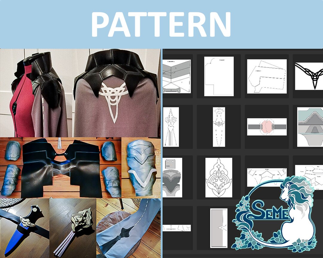 FE3H Female Byleth Cosplay Costume Foam Armor Pattern Set With ...