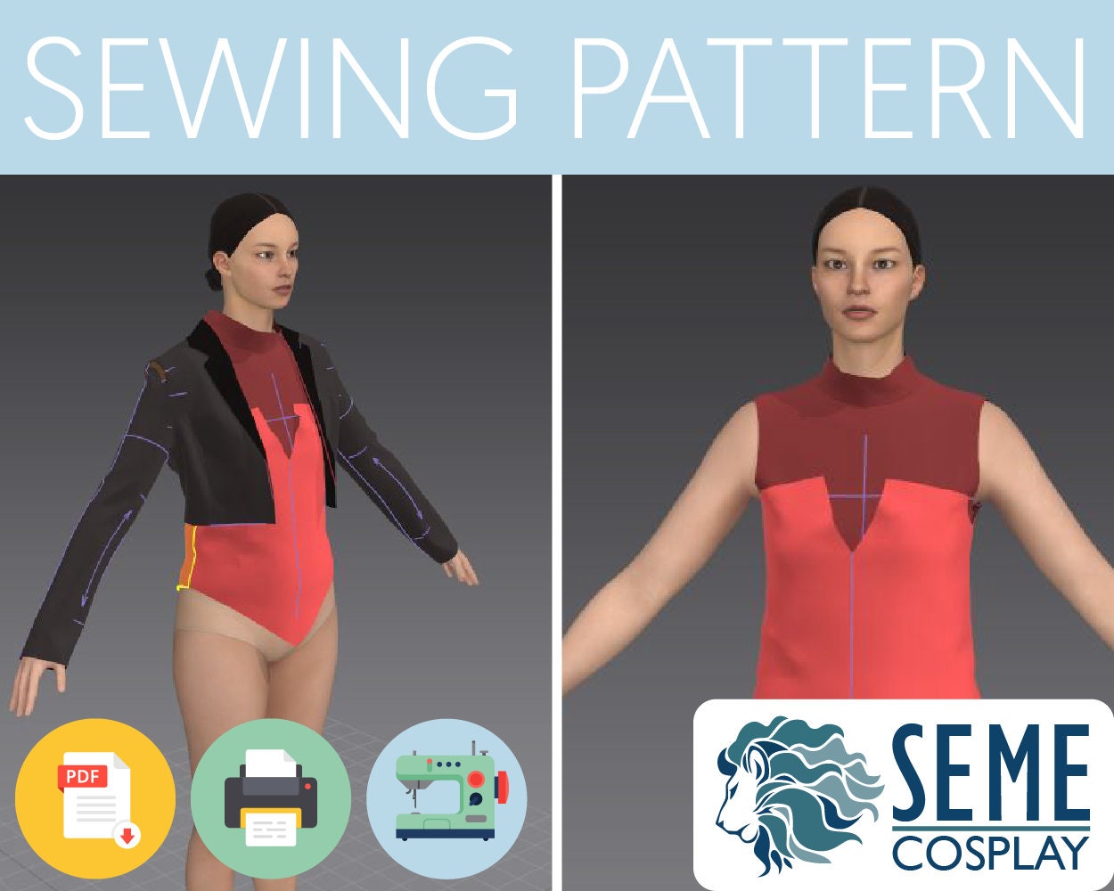 Catra Sewing Pattern Etsy