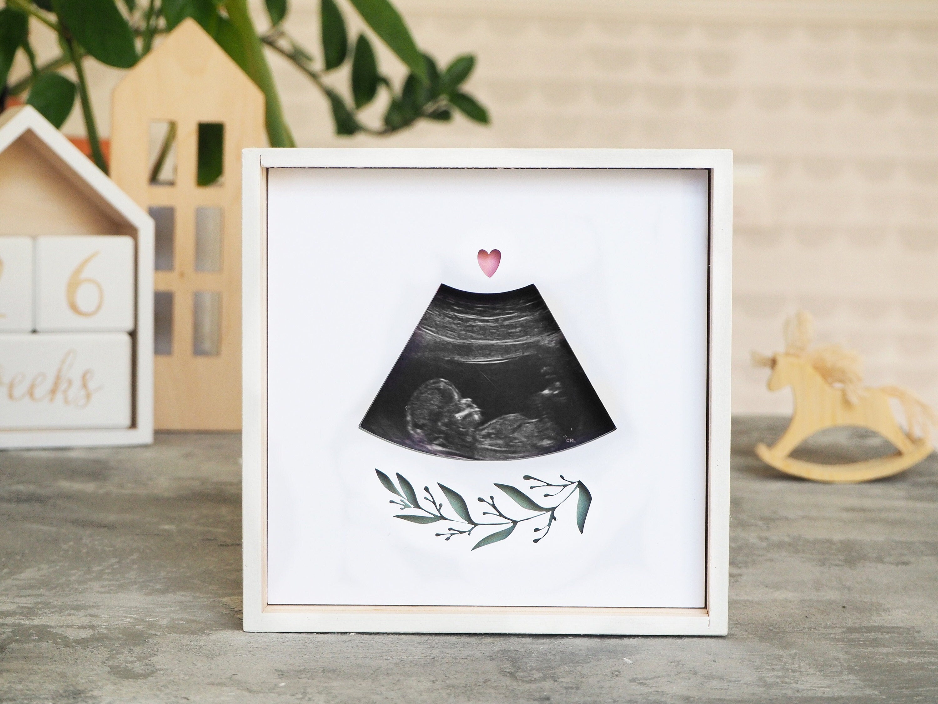 Baby Scan Photo Frame Template| Baby Ultrasound Picture Frame | Baby ...