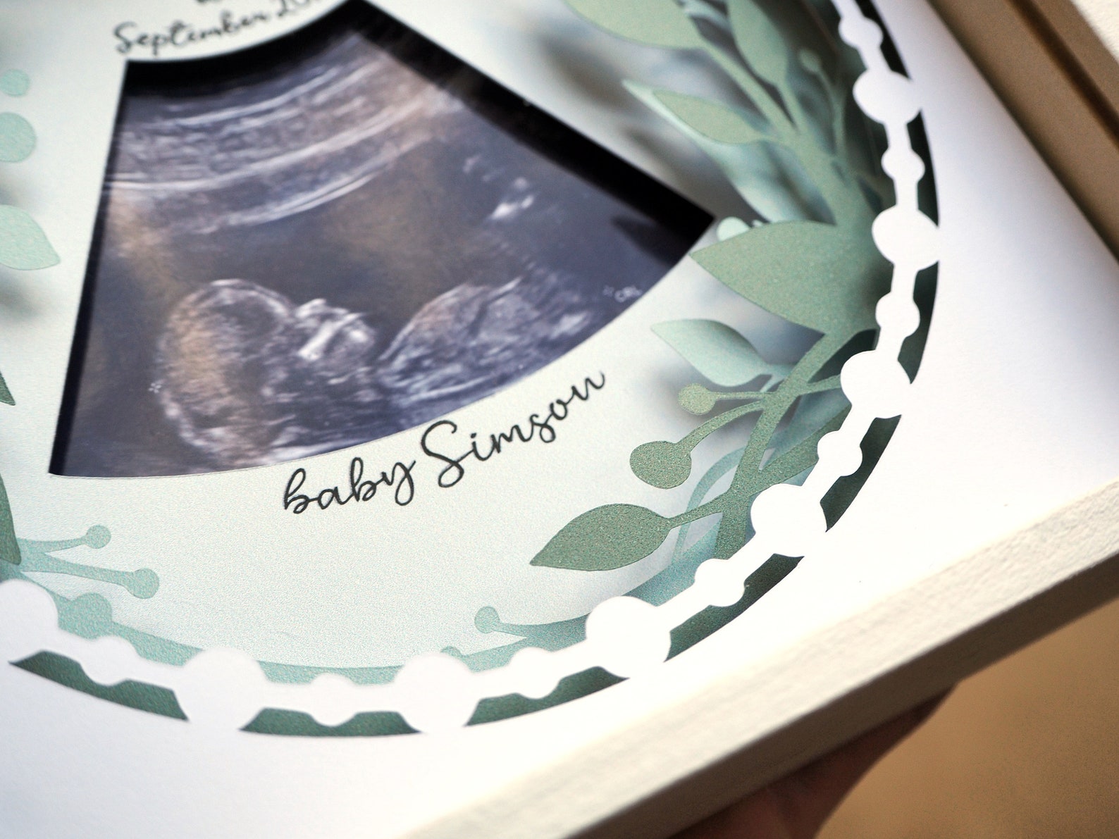 Baby Scan Photo Frame Template| Baby Ultrasound Picture Frame| Baby ...