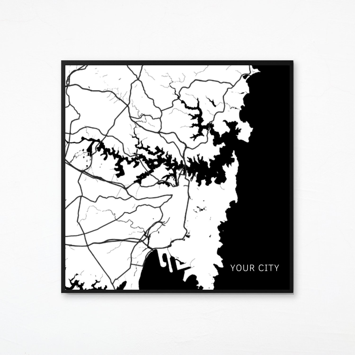 Custom Digital Download City Map Custom City Map Print City Etsy