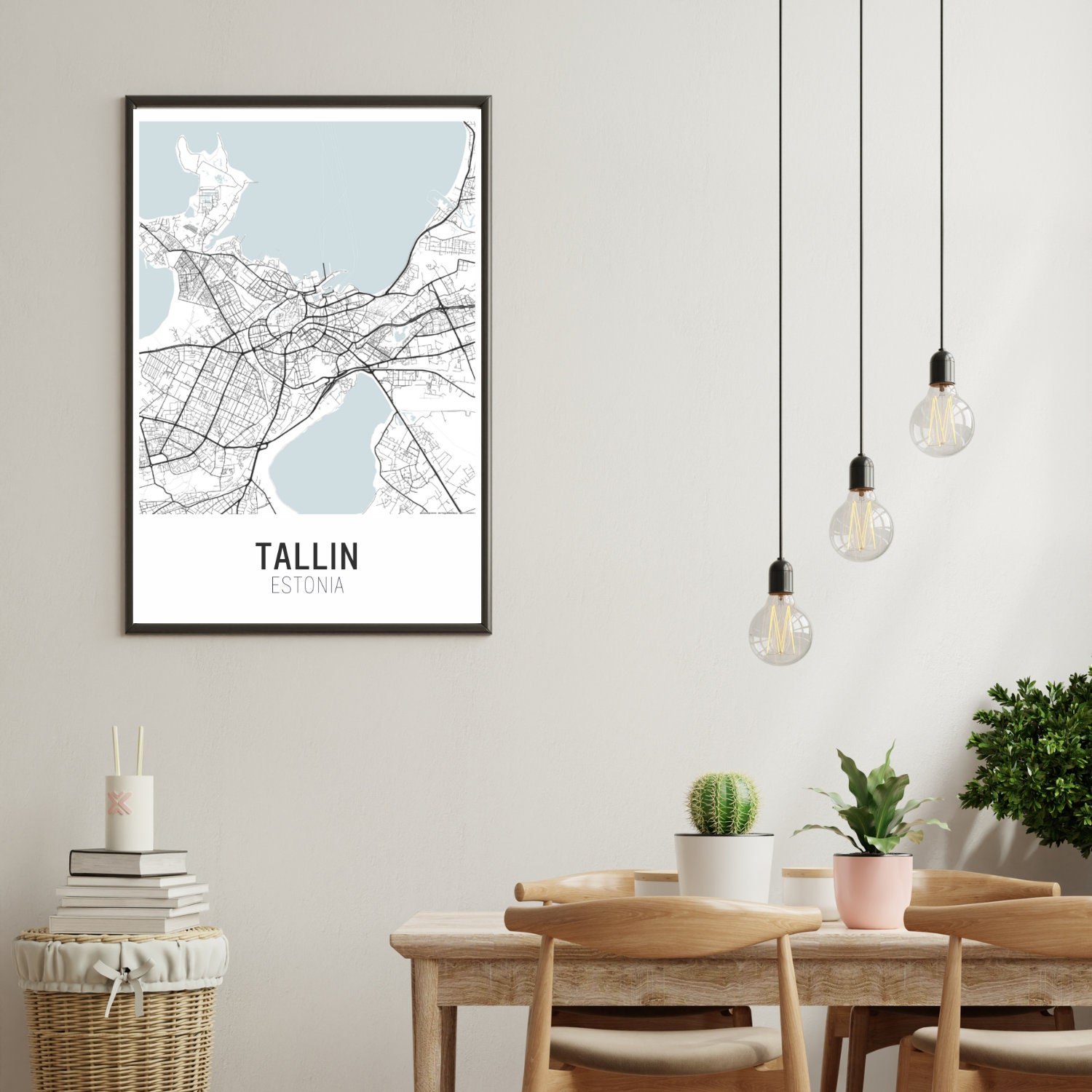 Tallin Map Tallin Map Prints Tallin City Print City Map Instant ...