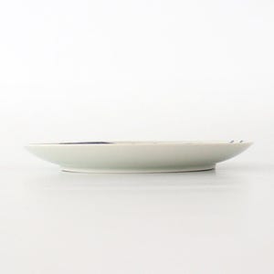 Fururu Rounbd Plate Blue Flower M | Hasami Ware - Etsy