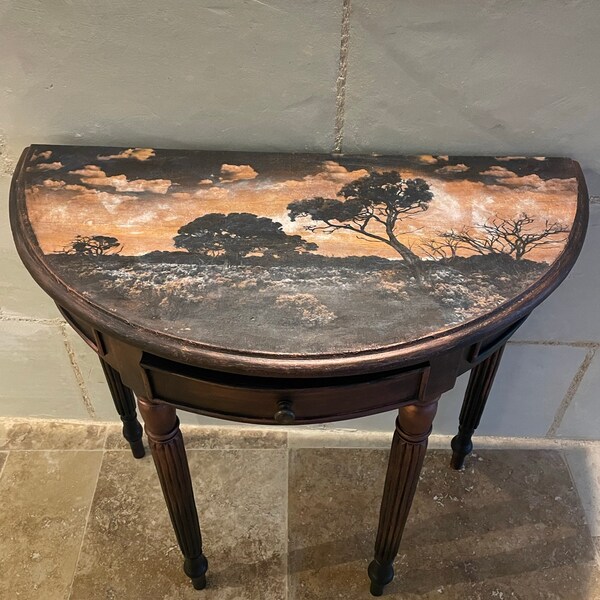 Half Moon Table - Etsy