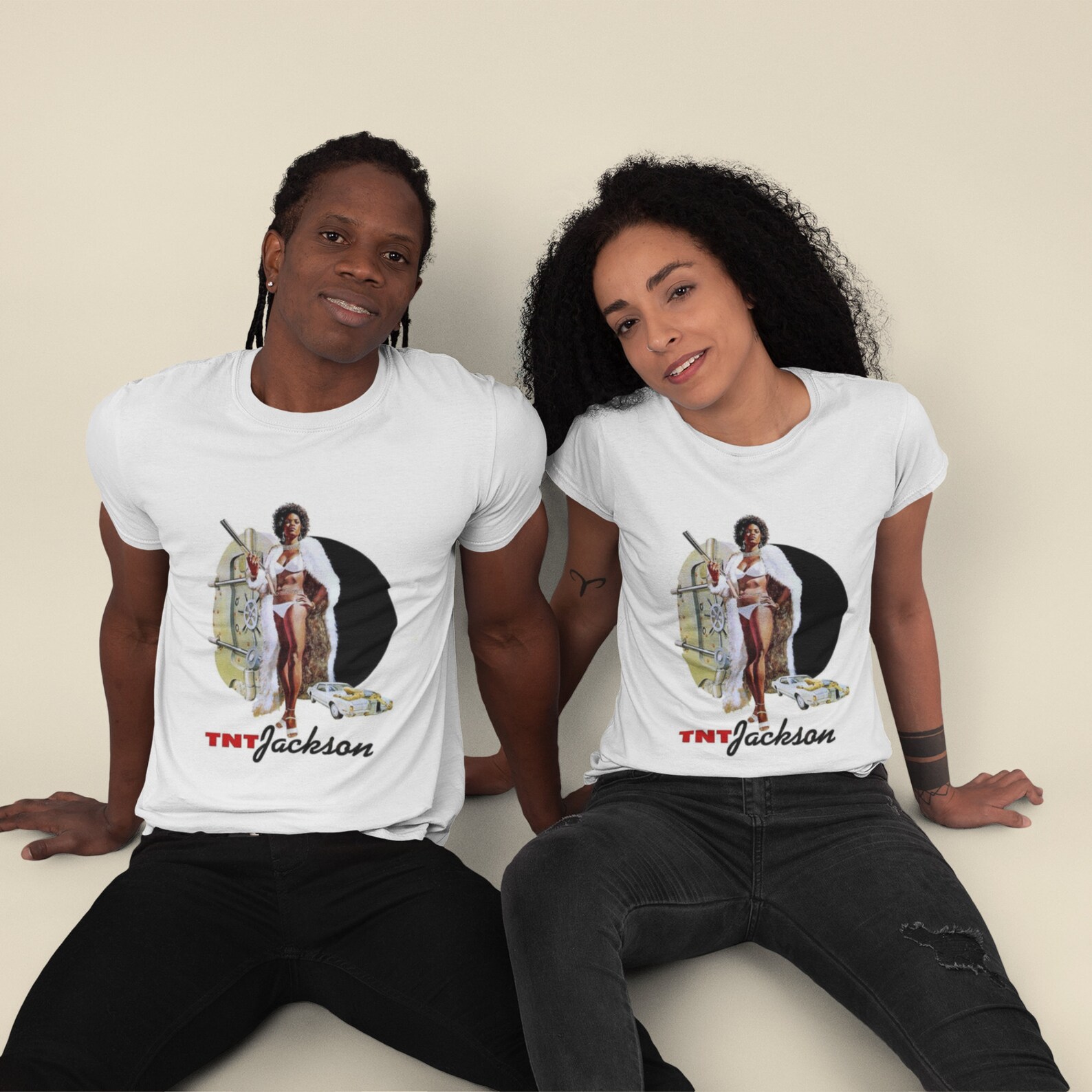 TNT Jackson Blaxploitation 1970s Superfly Pimp Unisex Garment-dyed T ...