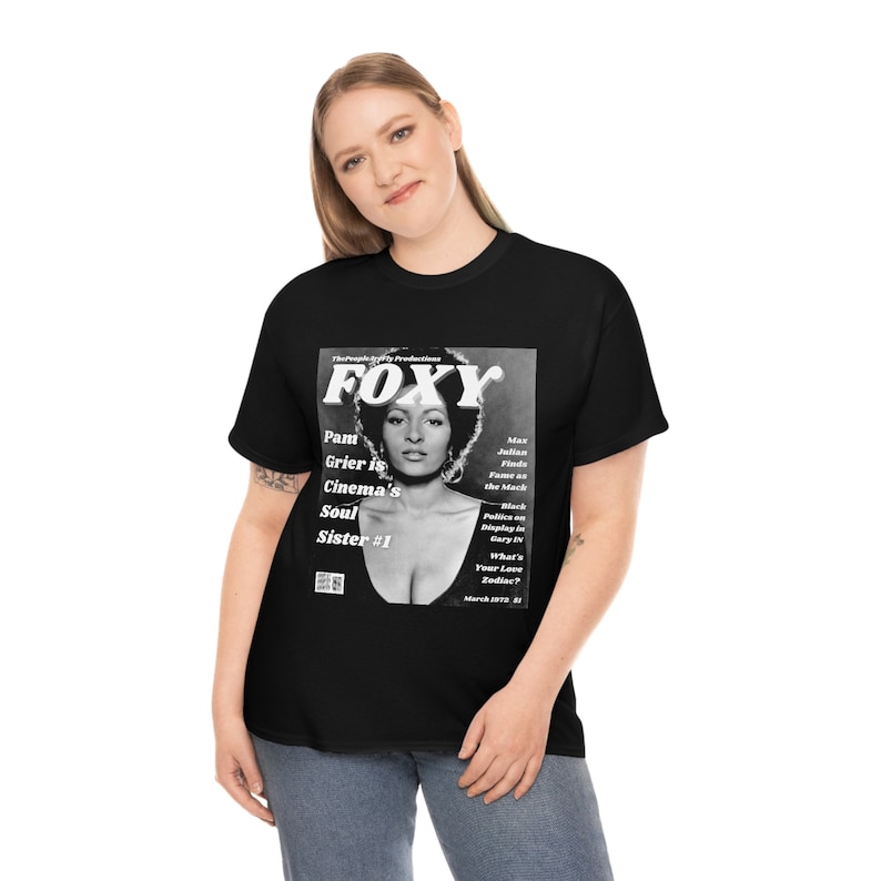 Pam Grier FOXY Retro Magazine Cover Tee Shirt - Etsy