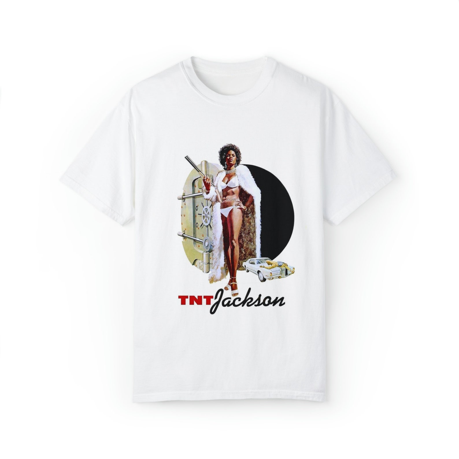 TNT Jackson Blaxploitation 1970s Superfly Pimp Unisex Garment-dyed T ...