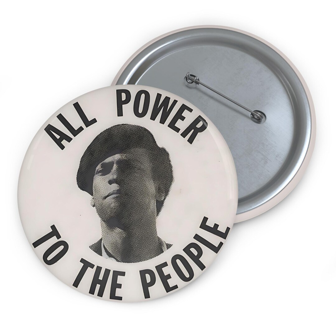 Huey P. Newton Political Pin Black Panther Pin Anti Trump Pin Civil ...