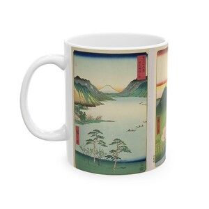 Mt. Fuji Japanese Art Mug Ukiyo-e Ceramic Coffee Cup, Tea Lover Gift ...