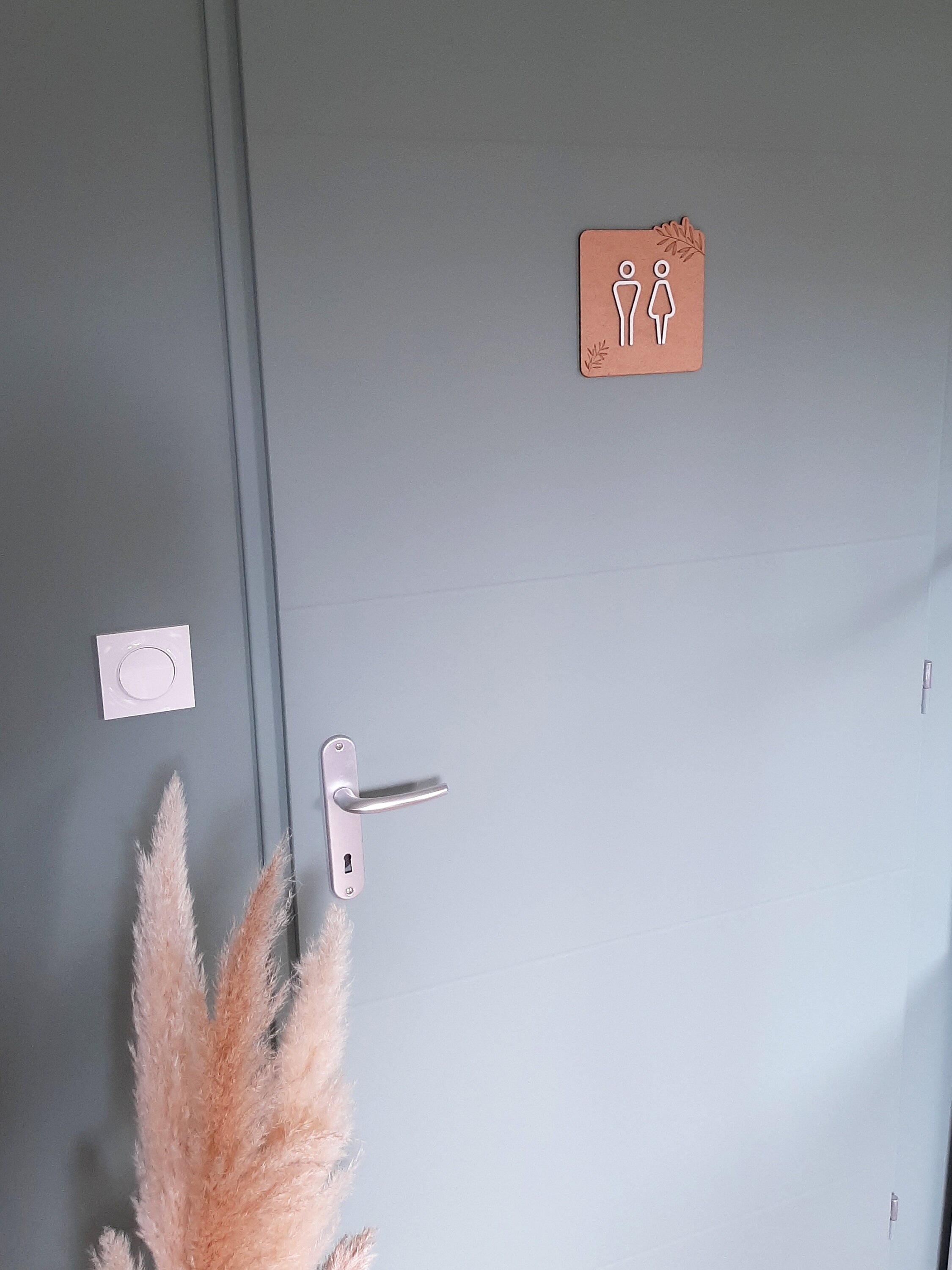 Plaque de porte , pancarte de porte toilettes, wc, bureau, salle de ...