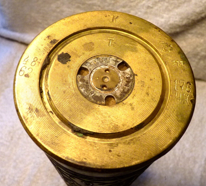Trench Art FLAK Case 57 Mm S60 Russia Afghanistan 345 Mm Long Richly ...