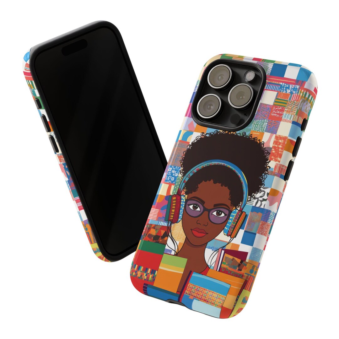 Bookworm Black Girls Artful Phone Case iPhone 16, Samsung S23, Pixel 8 ...
