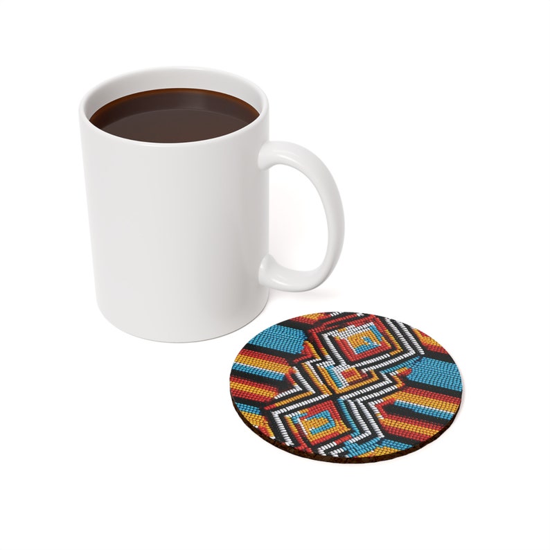 Ethnic Cork Back Coasters| Zulu Bead Art Inspired Coaster |african ...