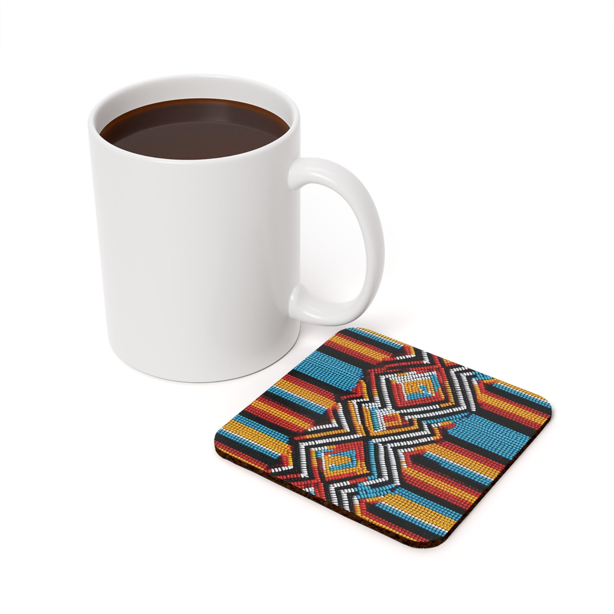 Ethnic Cork Back Coasters| Zulu Bead Art Inspired Coaster |african ...