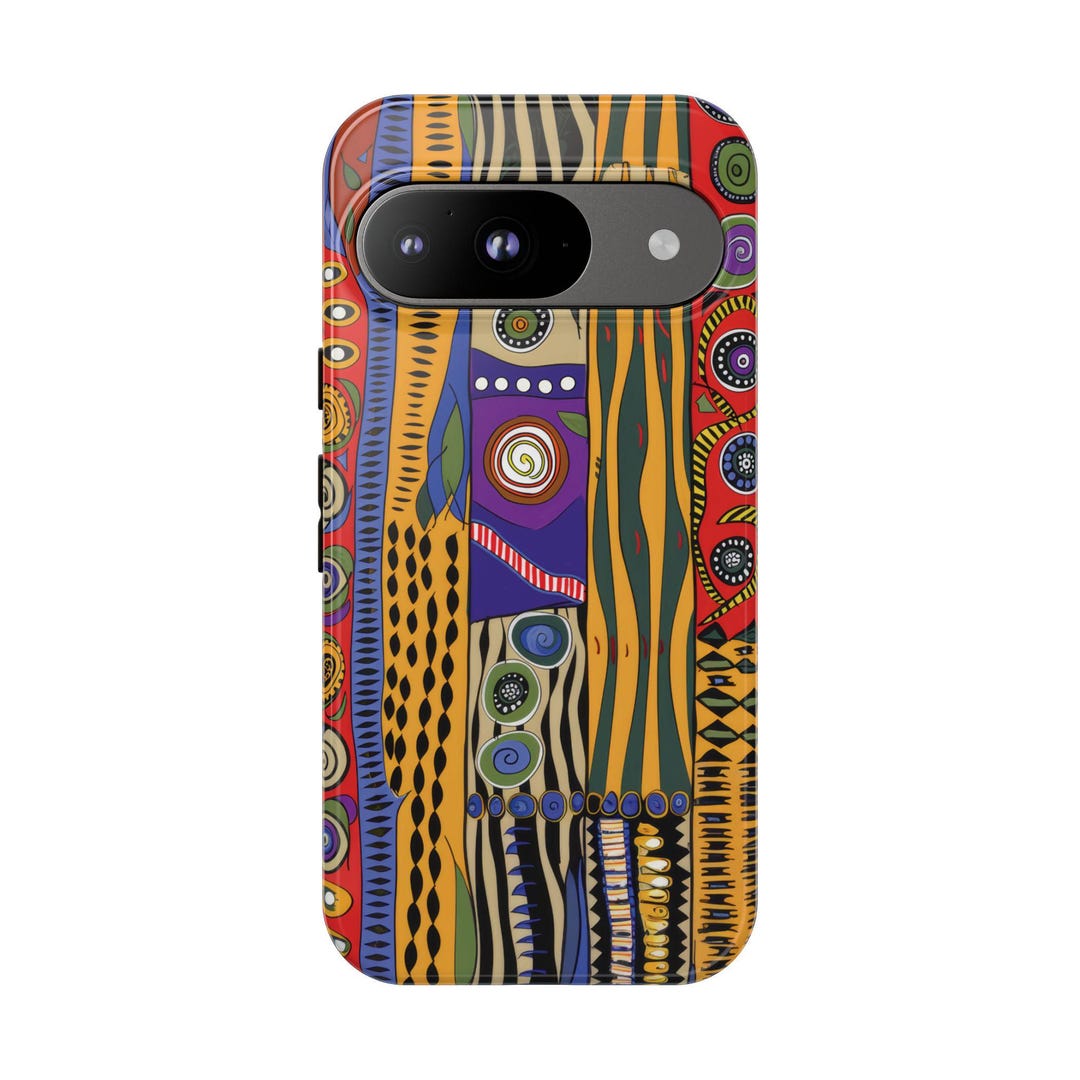 Vibrant Kente Cloth African Print Phone Case iPhone 16, 15 Samsung S25 ...
