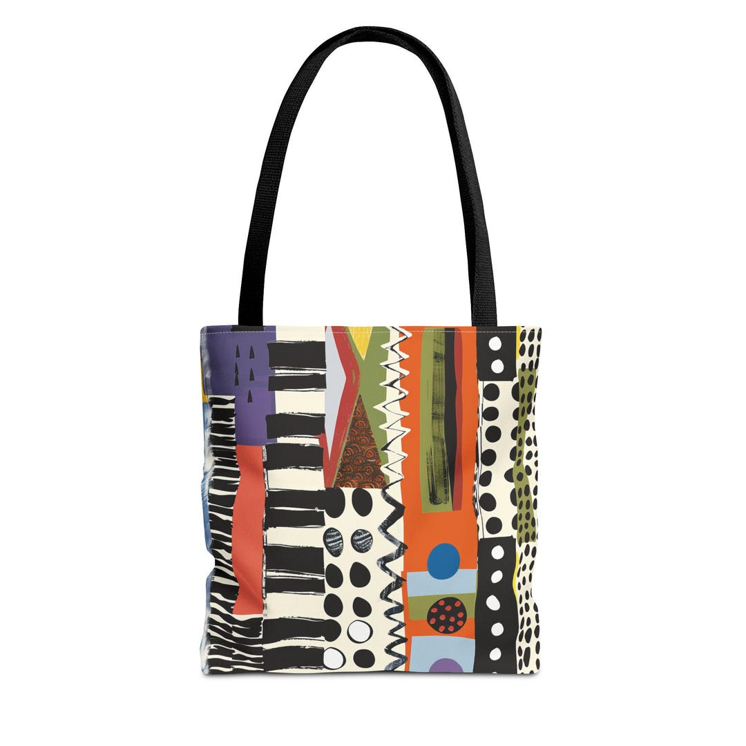 Abstract Art Tote Bag Gift for Her African Abstract Reusable Bag ...