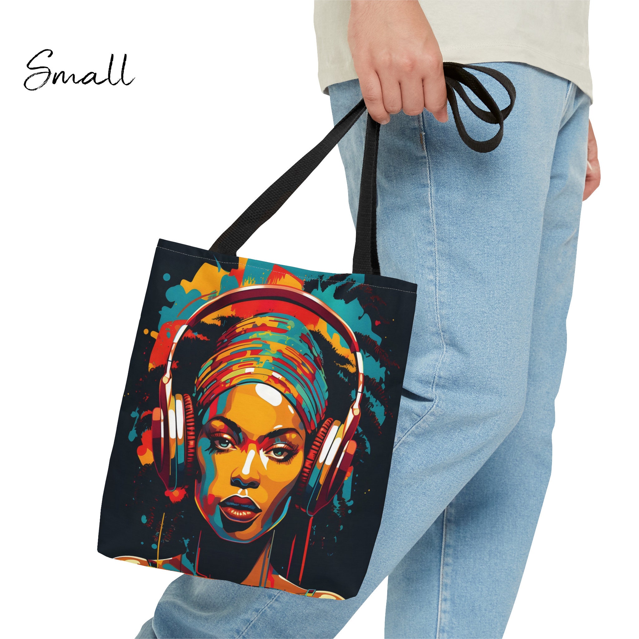 Black Woman African Tote Bag Sistas Travel Bag Brown Girl Weekender Bag ...