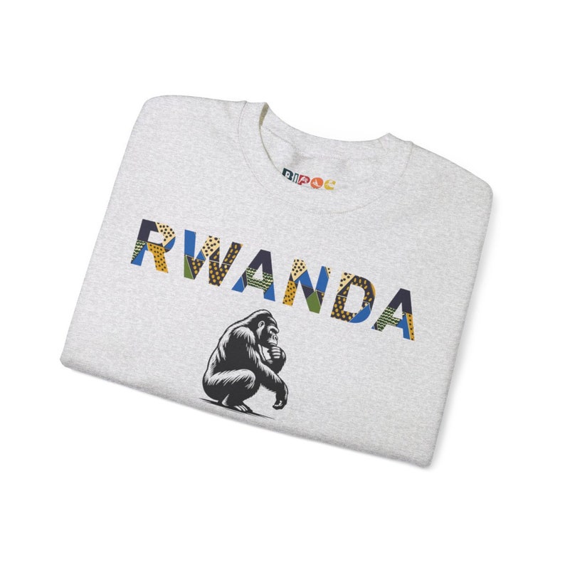 Rwanda Gorilla Shirt for Trip to Rwanda Sweatshirt for Rwanda Travel ...