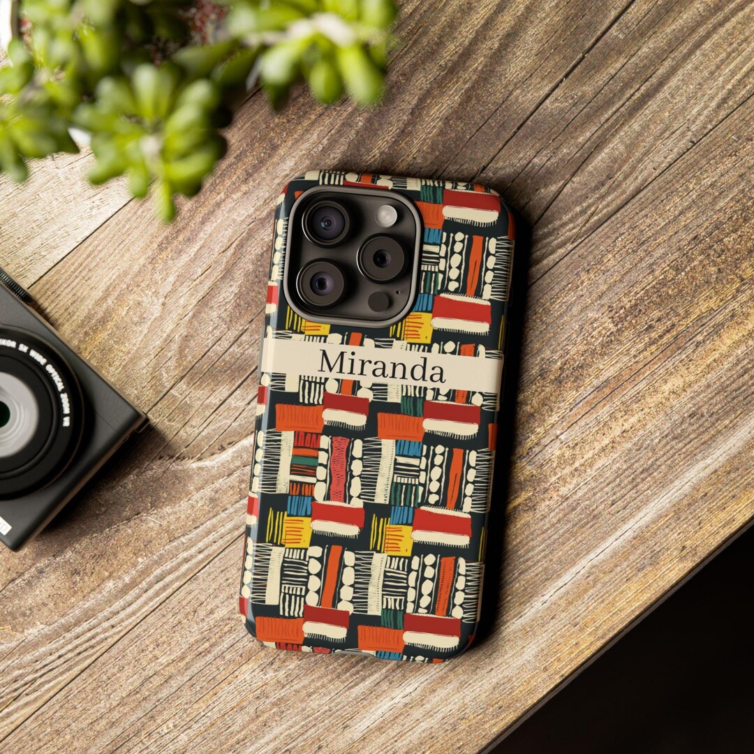 Customized Colorful Boho Phone Case iPhone 16, Samsung S24, Pixel 8 ...