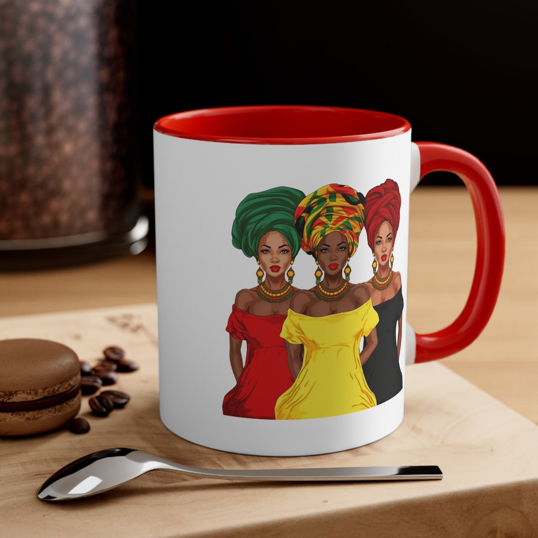 Black Woman Mug| Black Woman Sisterhood Coffee Mug| African American ...