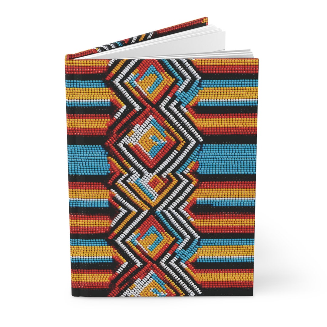 African Art Pattern Hardcover Journal| Black Girl Magic| Ethnic Zulu ...