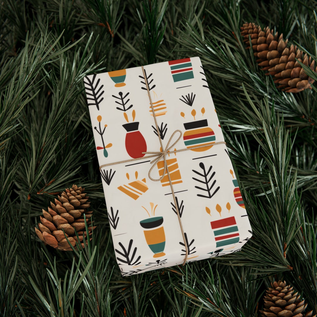 Colorful African Boho Southwest Wrapping Paper| Ethnic Wrapping Paper ...