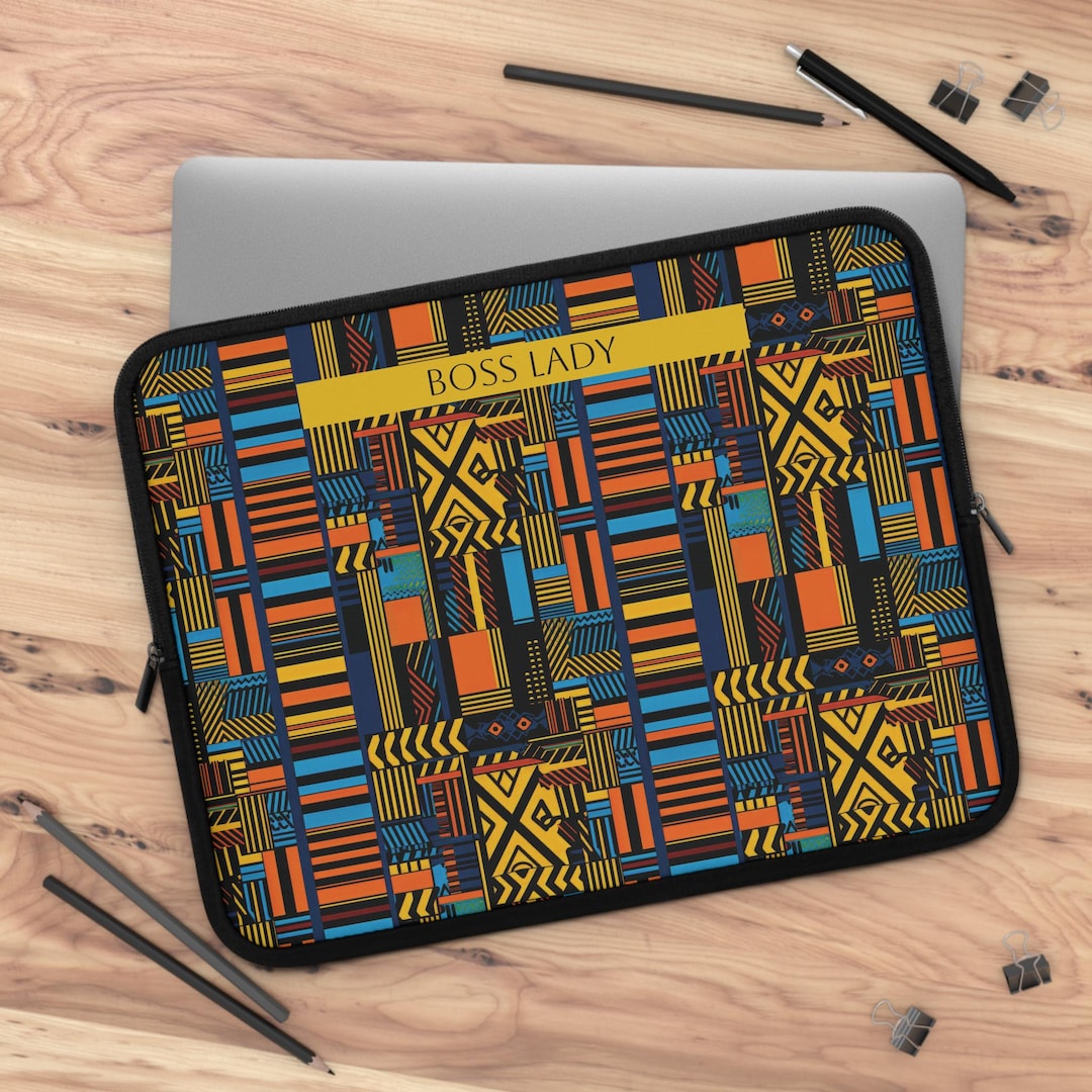 Custom Ethnic Laptop Case | Mud Cloth Laptop Sleeve Personalized ...