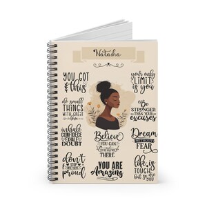 Personalized Black Woman Affirmations Journal Gift 4 Daughter| African ...
