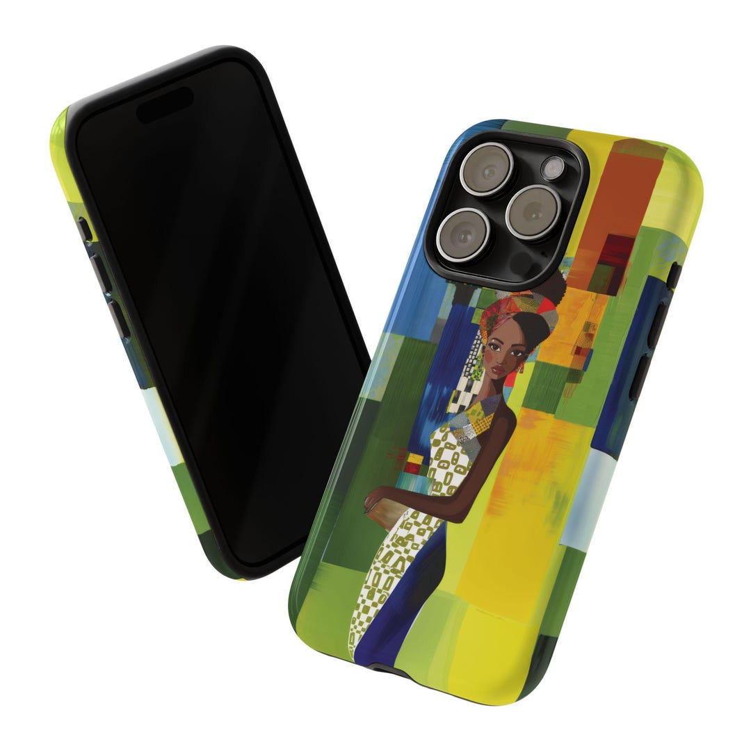 Collage Art Black Woman Phone Case iPhone 16, Samsung S25, Pixel 9 ...