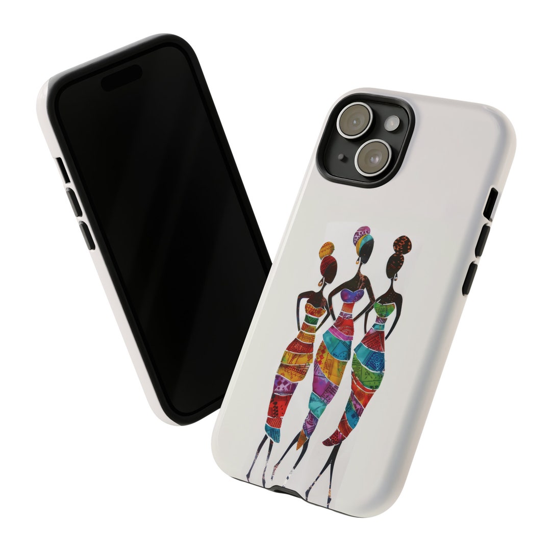 Modern Afrocentric Black Woman Phone Case | Artsy Ethnic Gift 4 African ...