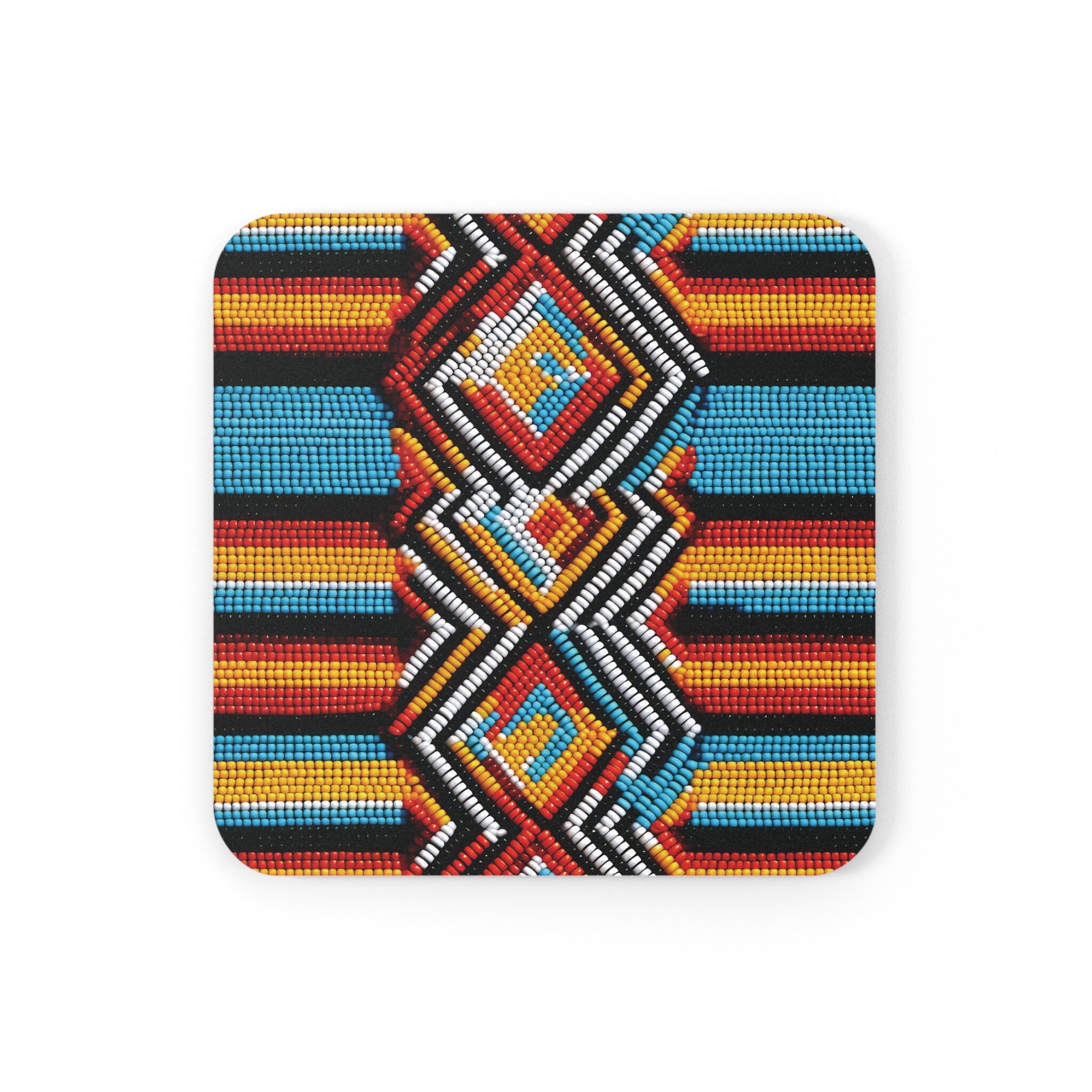 Ethnic Cork Back Coasters| Zulu Bead Art Inspired Coaster |african ...